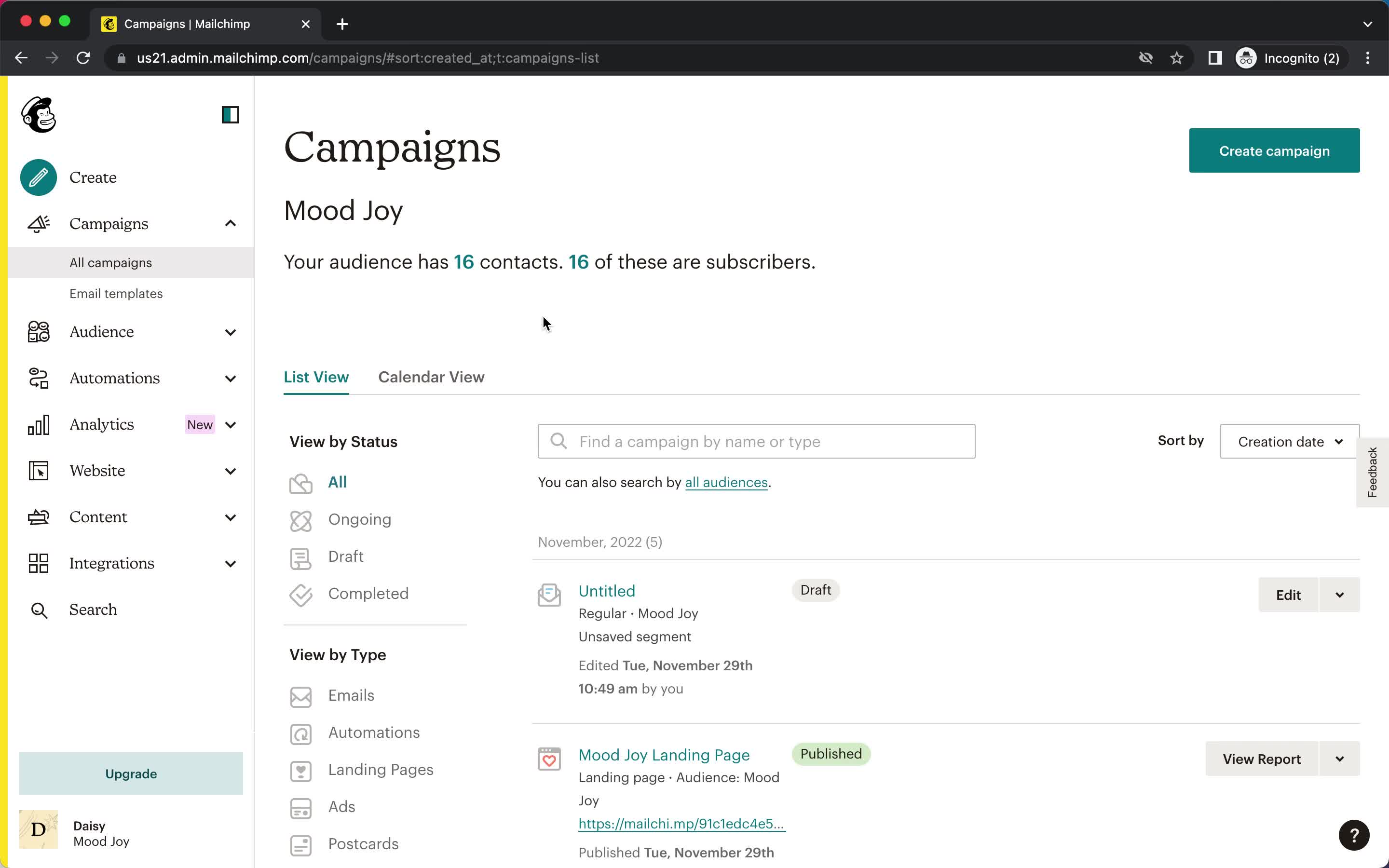 CRM On Mailchimp video 32 Screenshots 