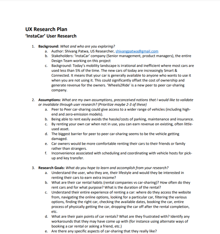 UX Research Plan: Guide Your Research | Page Flows